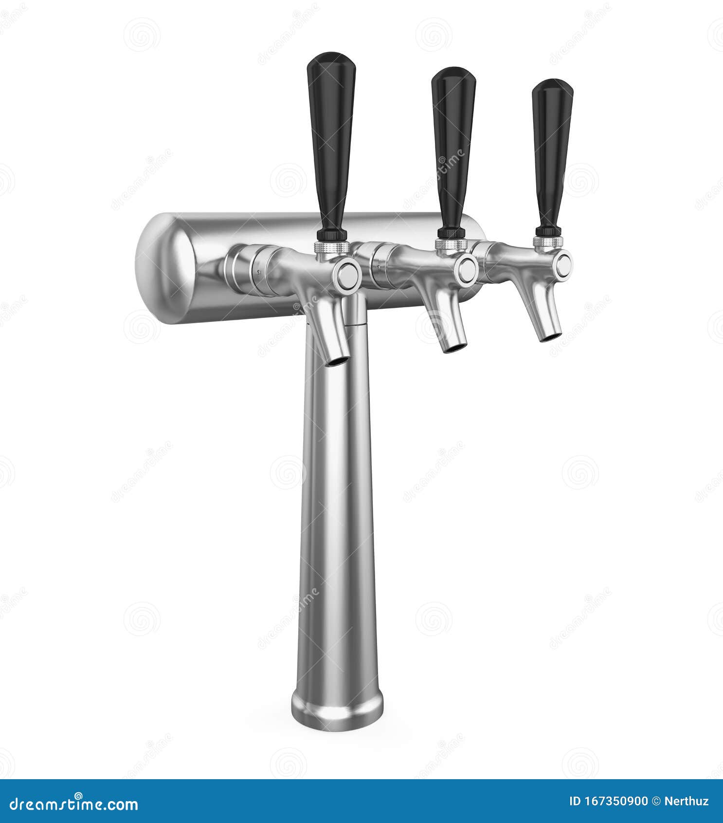 Beer Tap Isolated stock illustration. Illustration of lager - 167350900