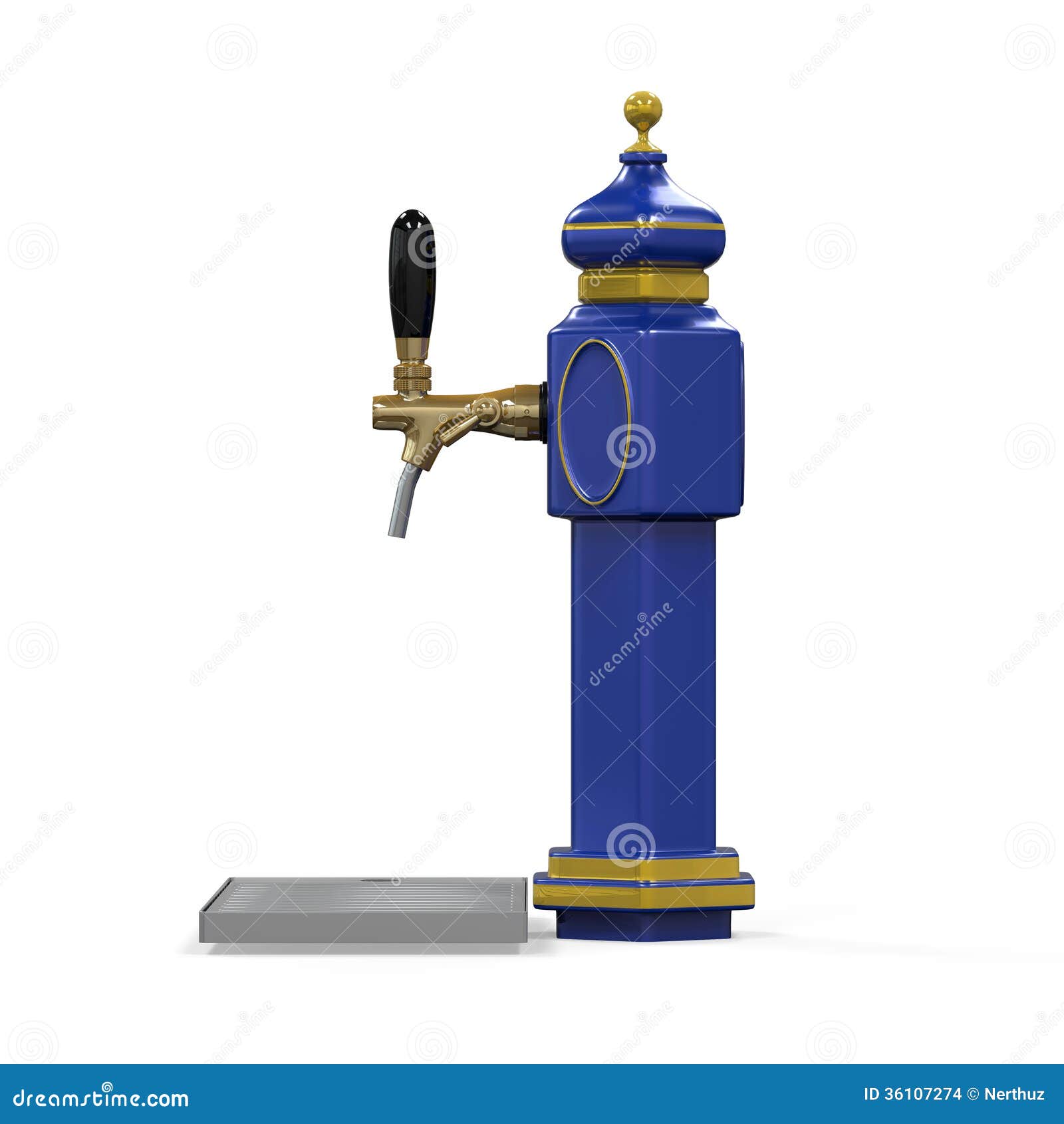 Beer Tap Isolated stock illustration. Illustration of club - 36107274