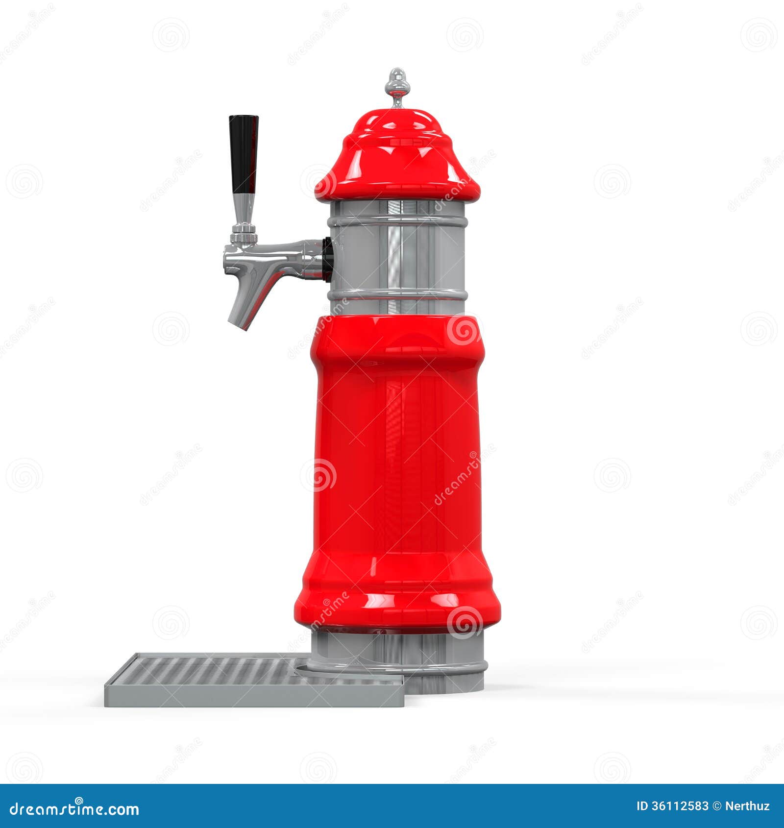 Beer Tap Isolated stock illustration. Illustration of isolated - 36112583