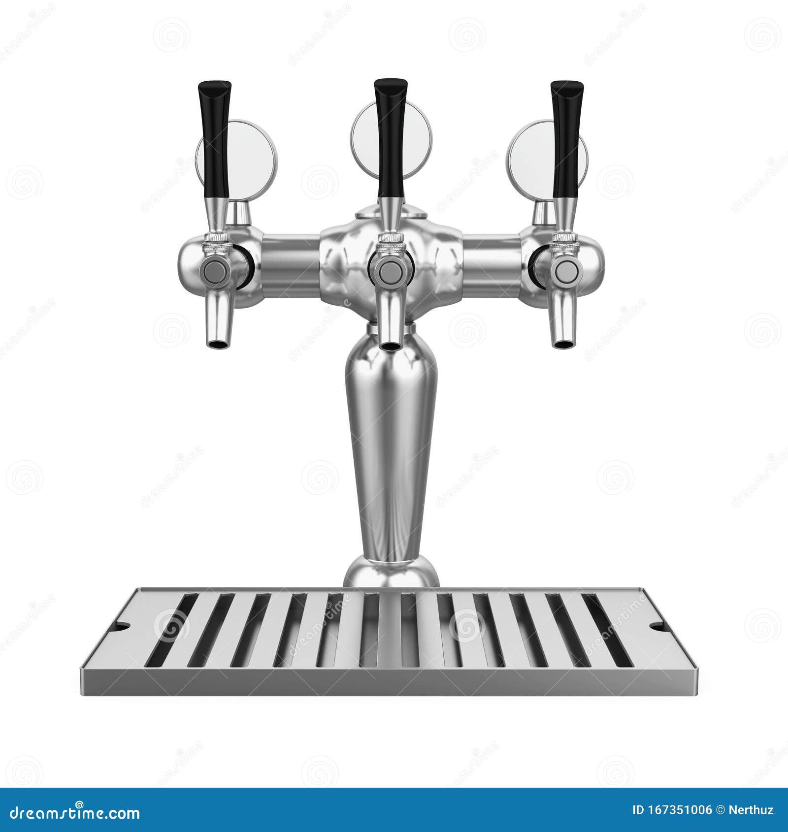 Beer Tap Isolated stock illustration. Illustration of pour - 167351006