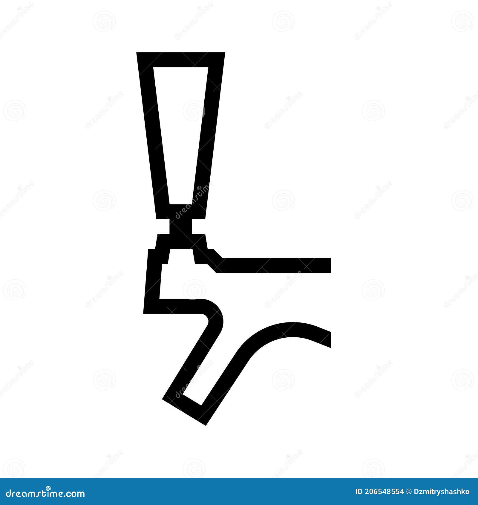 Beer tap outline icon stock illustration. Illustration of lager - 206548554