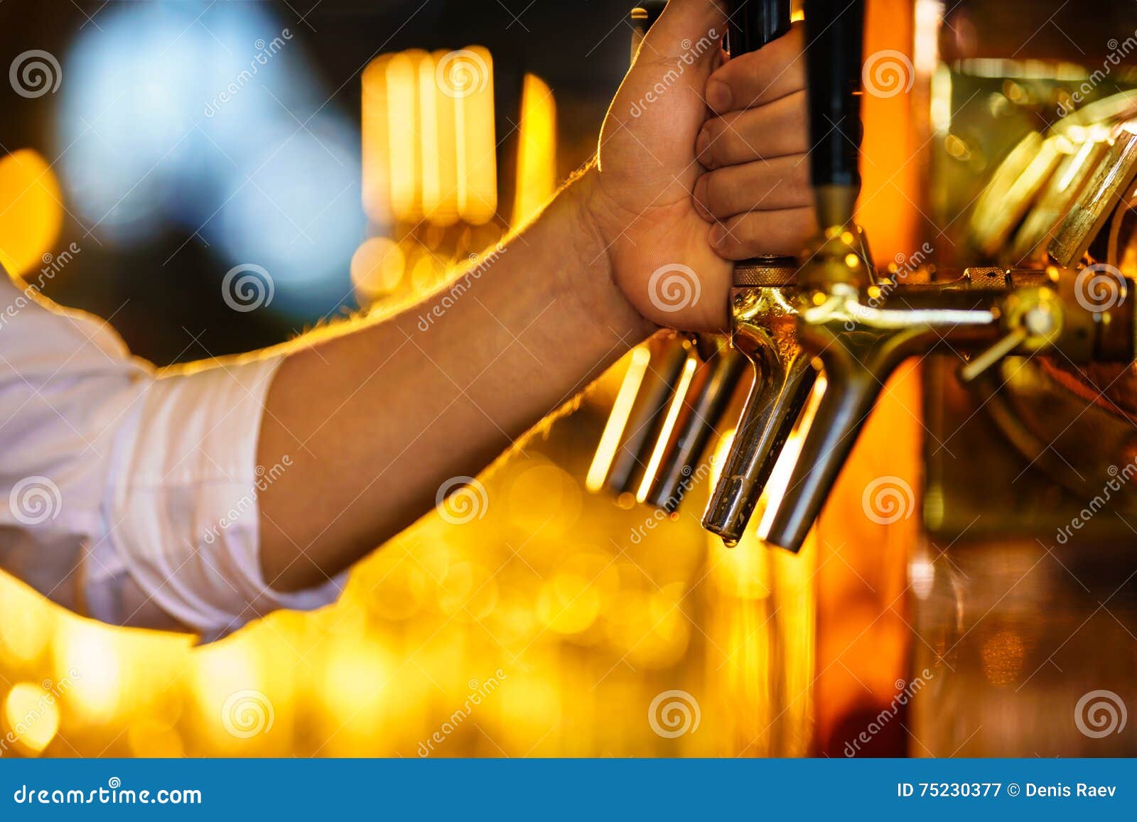 Beer tap stock image. Image of bartender, lifestyles - 75230377