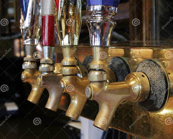 Beer taps stock photo. Image of tasting, illegal, night - 1518904