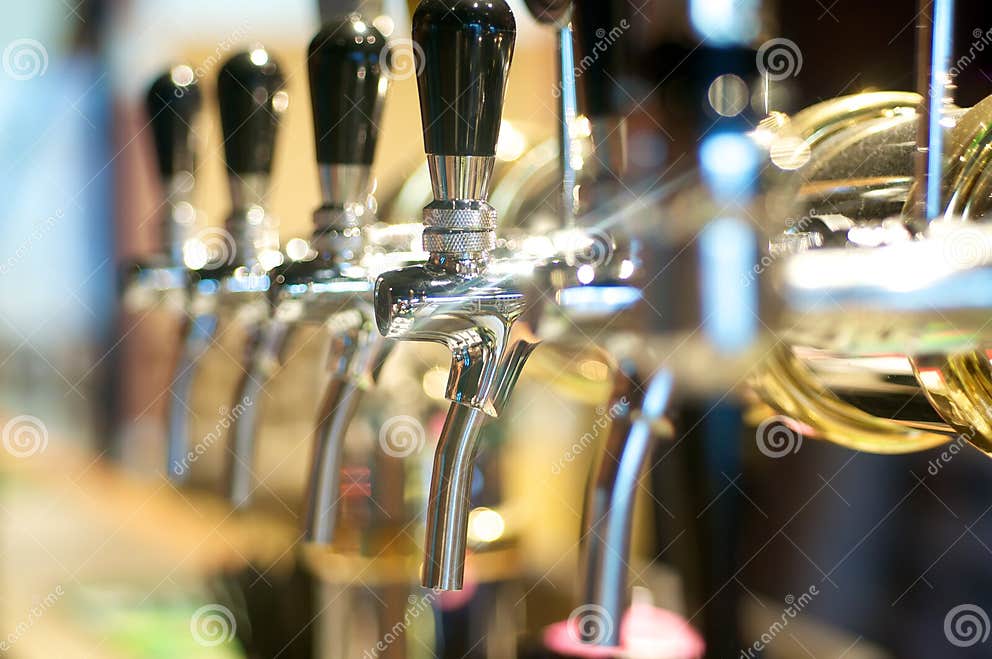 Beer Taps stock photo. Image of serve, beverage, metal - 21883758