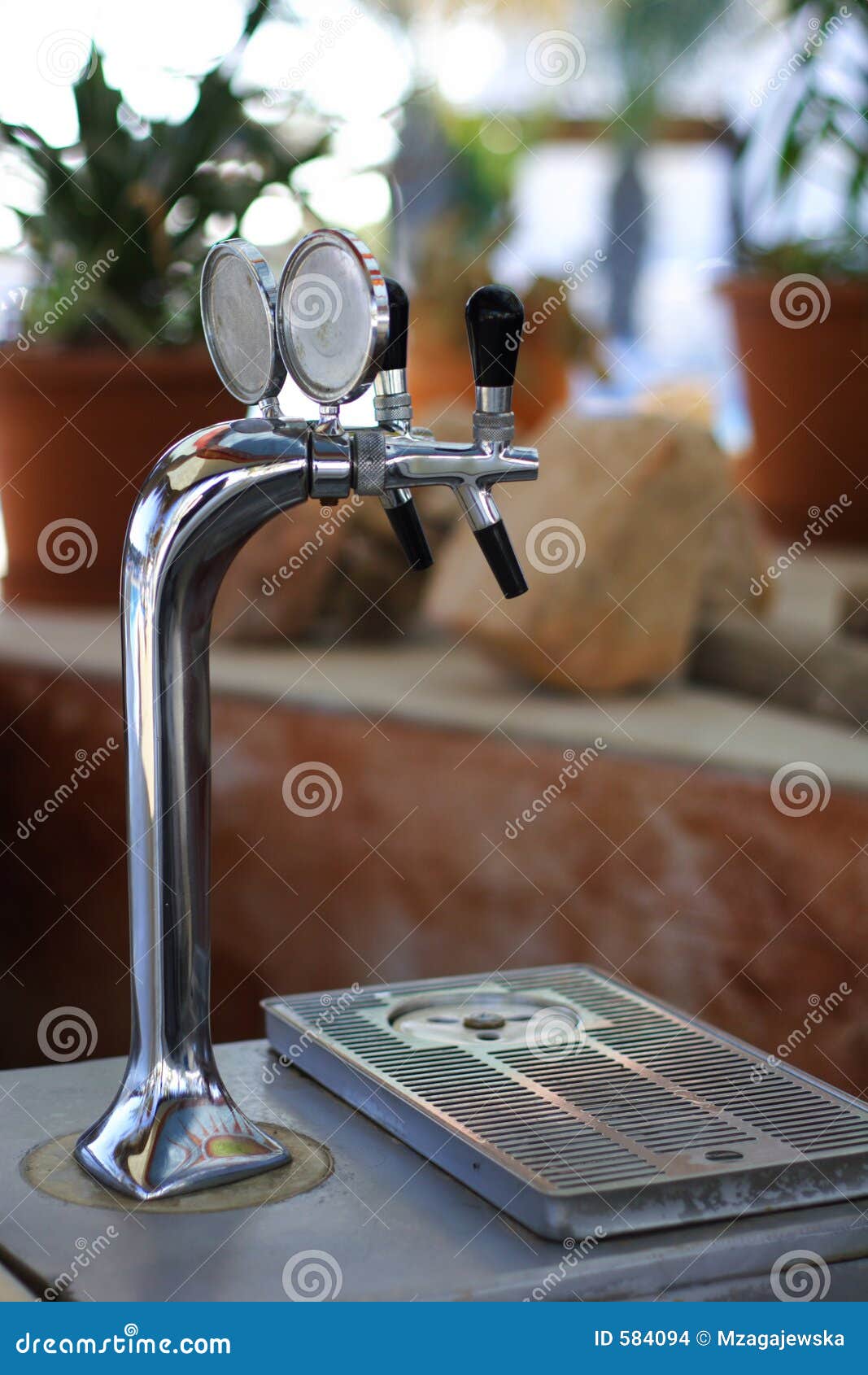 Beer taps stock photo. Image of outdoor, drink, alcohol - 584094