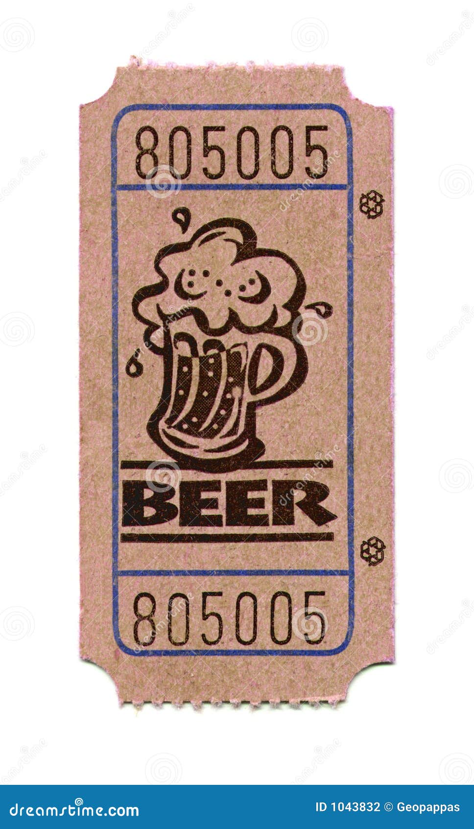 Beer Ticket editorial photography. Image of brown, lager - 1043832