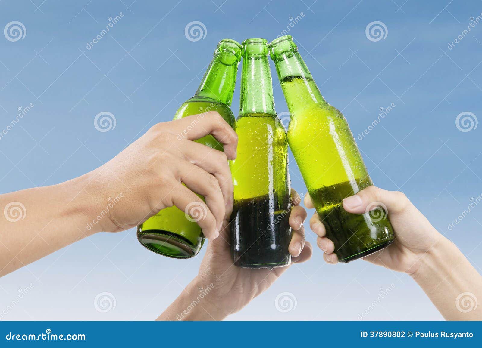 Beer toast stock photo. Image of blue, celebration, close - 37890802