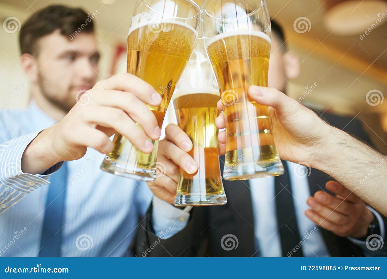 Beer toast stock image. Image of drink, success, businesspeople - 72598085