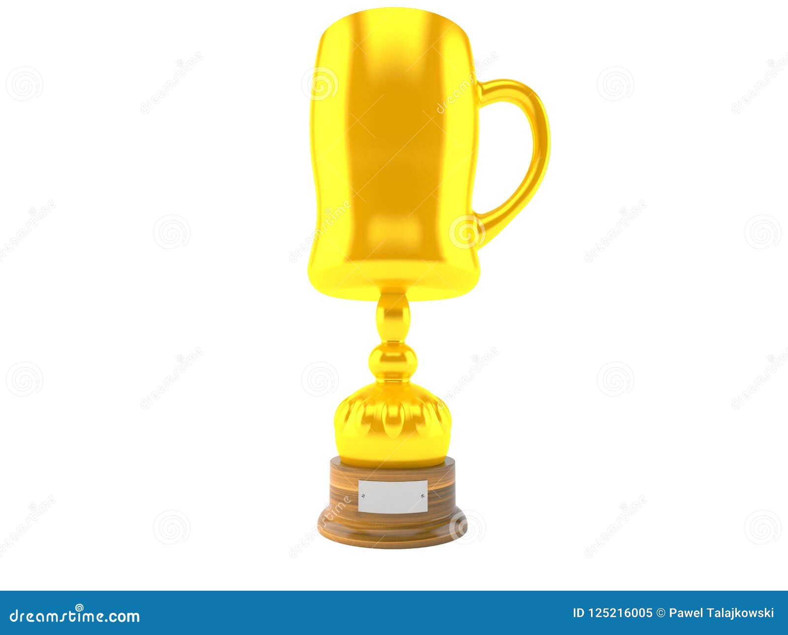 Beer trophy stock illustration. Illustration of place - 125216005