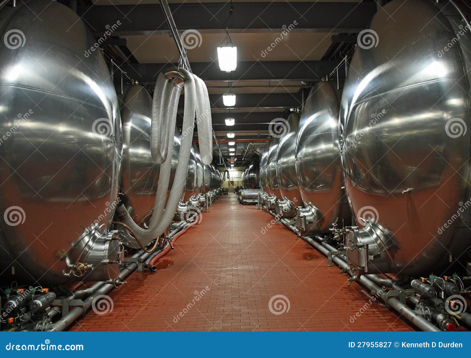 Beer Vats stock image. Image of metal, factory, reflection - 27955827