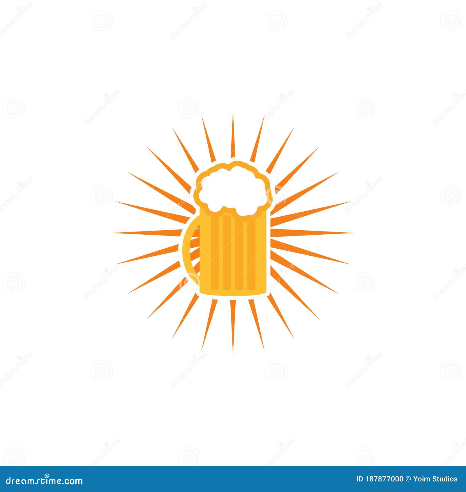 Beer Vector Design Template Illustration Stock Vector - Illustration of ...