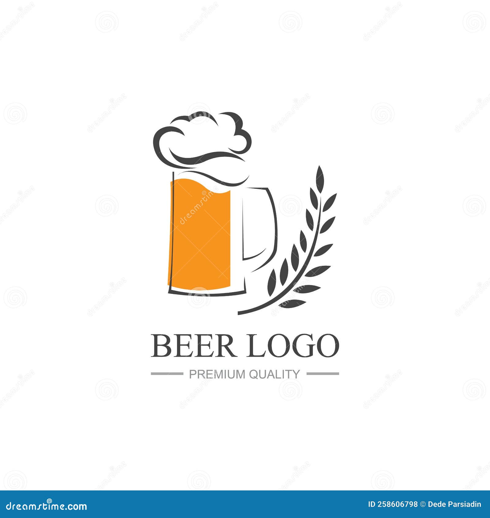 Beer Vintage Logo Design Template Inspiration Vector Illustration Stock ...