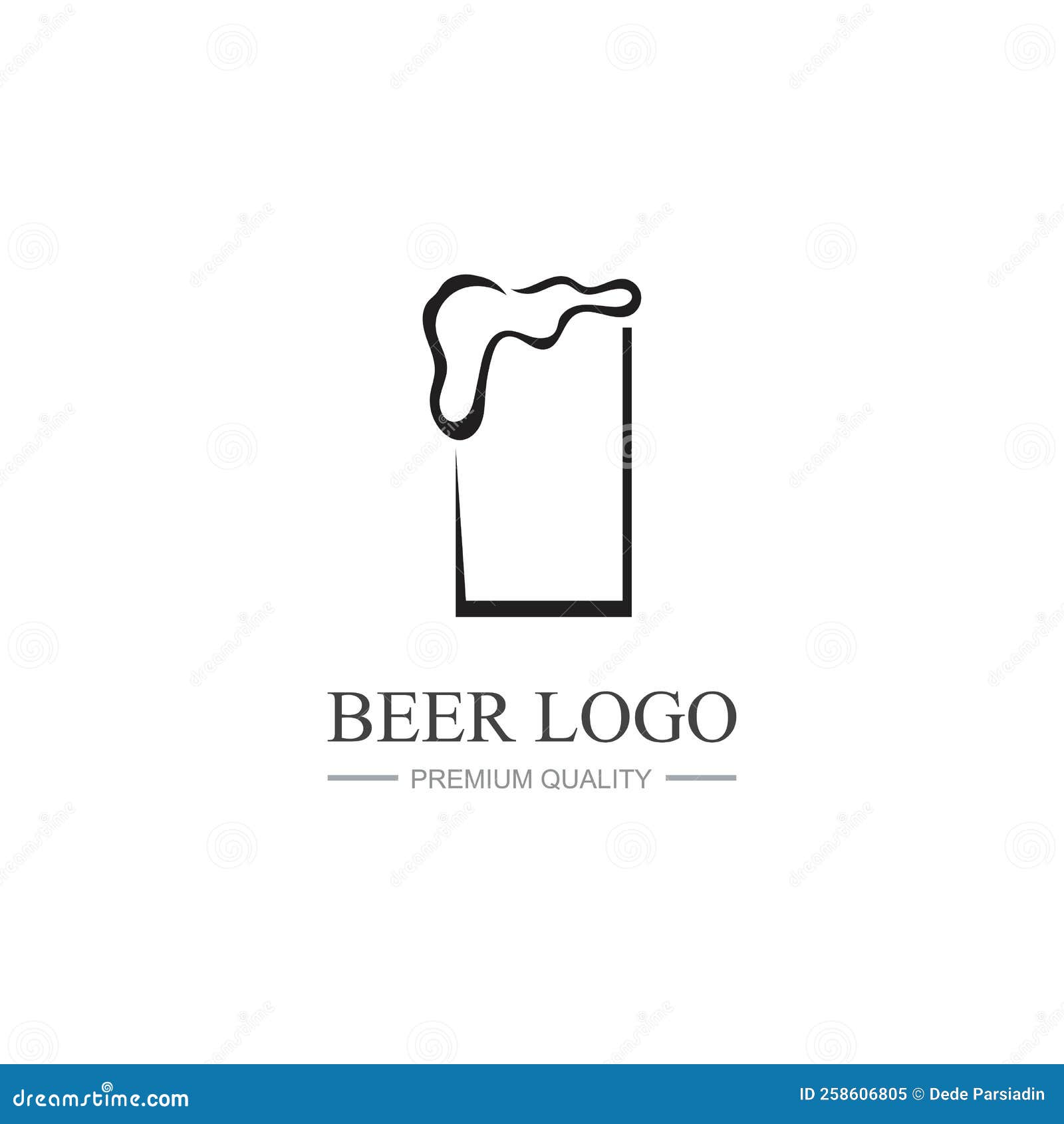 Beer Vintage Logo Design Template Inspiration Vector Illustration Stock ...