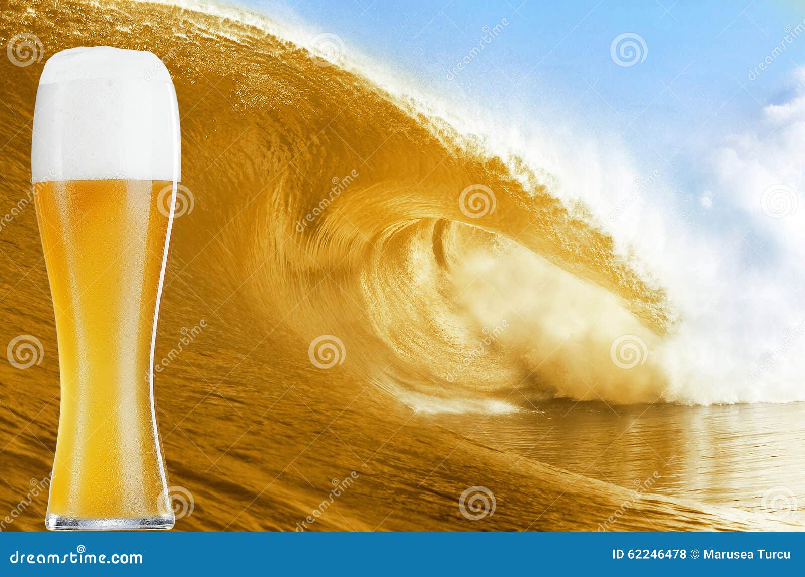 Beer wave stock photo. Image of bubbles, celebration - 62246478