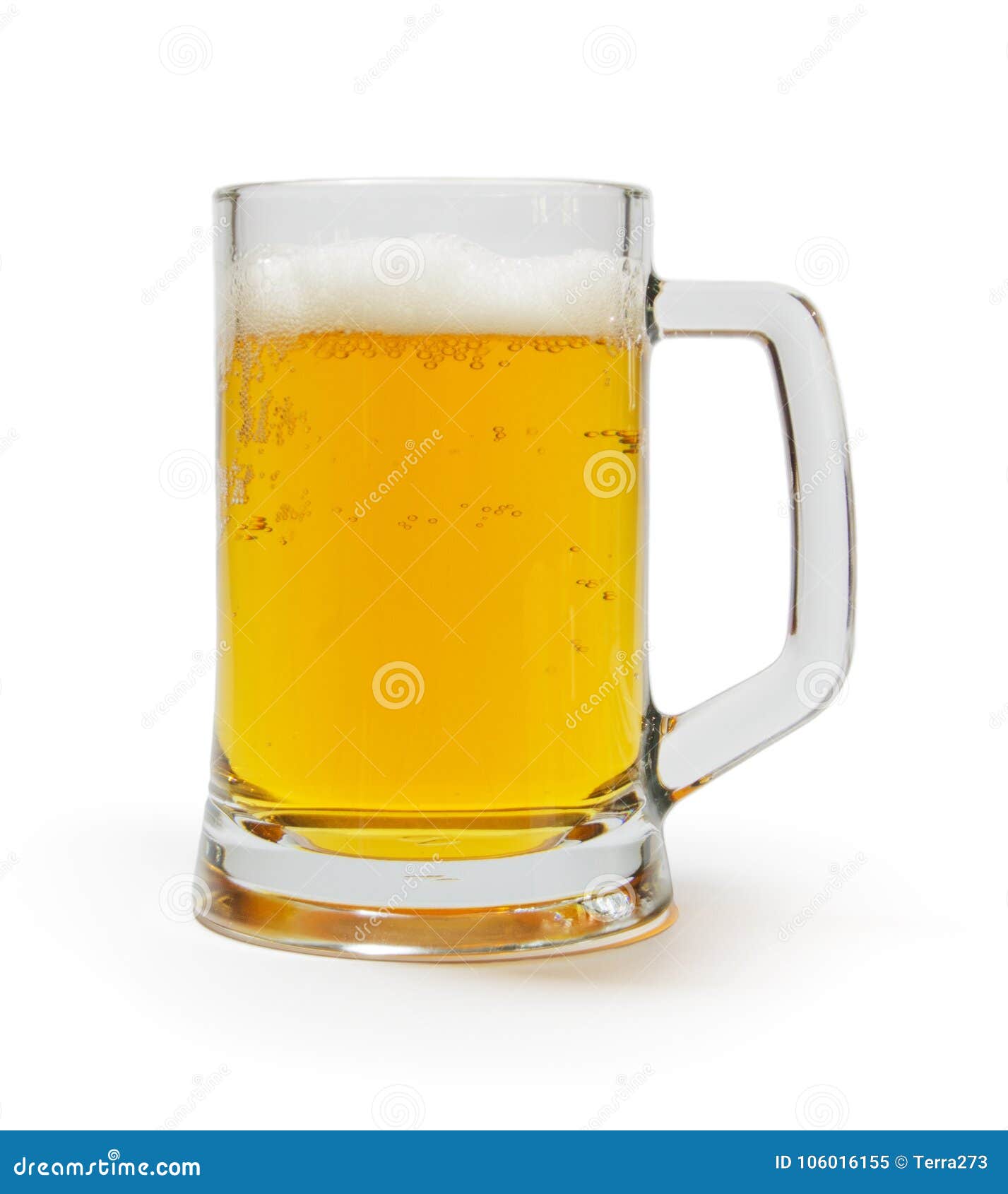 Beer on a White Background. Stock Image - Image of booze, lager: 106016155