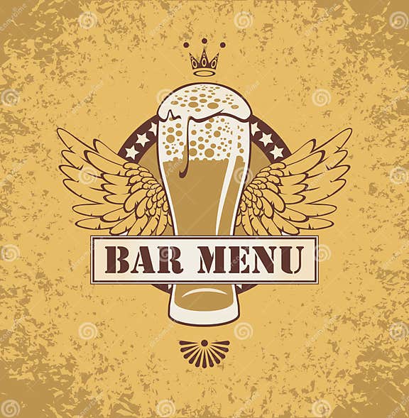 Beer and wings stock vector. Illustration of pale, crown - 28975127