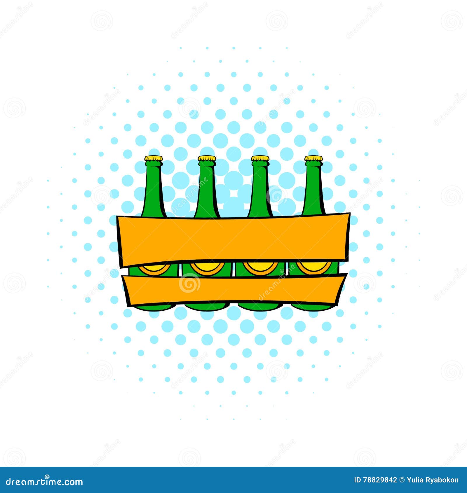 Beer Wooden Box Icon, Comics Style Stock Vector - Illustration of grip ...