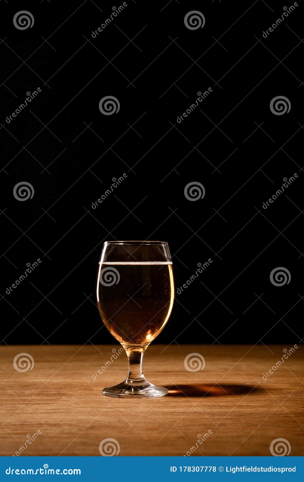 Of Beer on Wooden Table Isolated Stock Photo - Image of textured ...