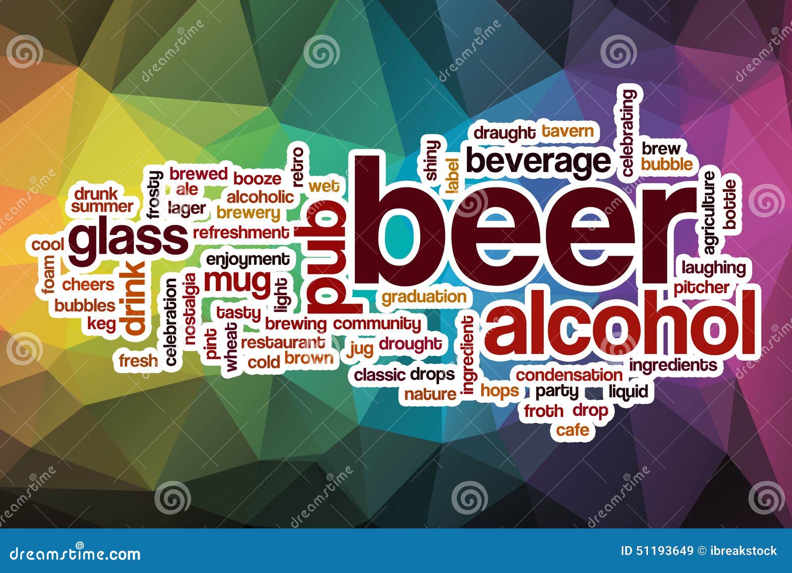 Beer Word Cloud with Abstract Background Stock Illustration - Illustration of refreshment, fresh ...