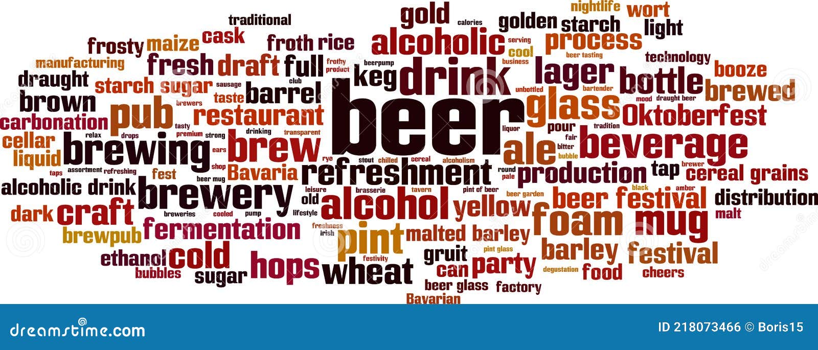 Beer word cloud stock vector. Illustration of gruit - 218073466