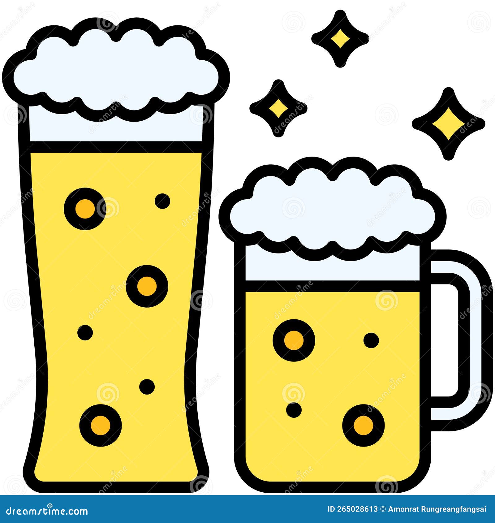 Beers Icon Vector Isolated On White Background, Beers Sign , Beer ...