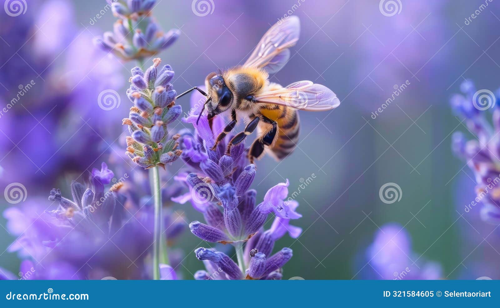 Bees Interacting with Garden Ecosystem Stock Illustration ...