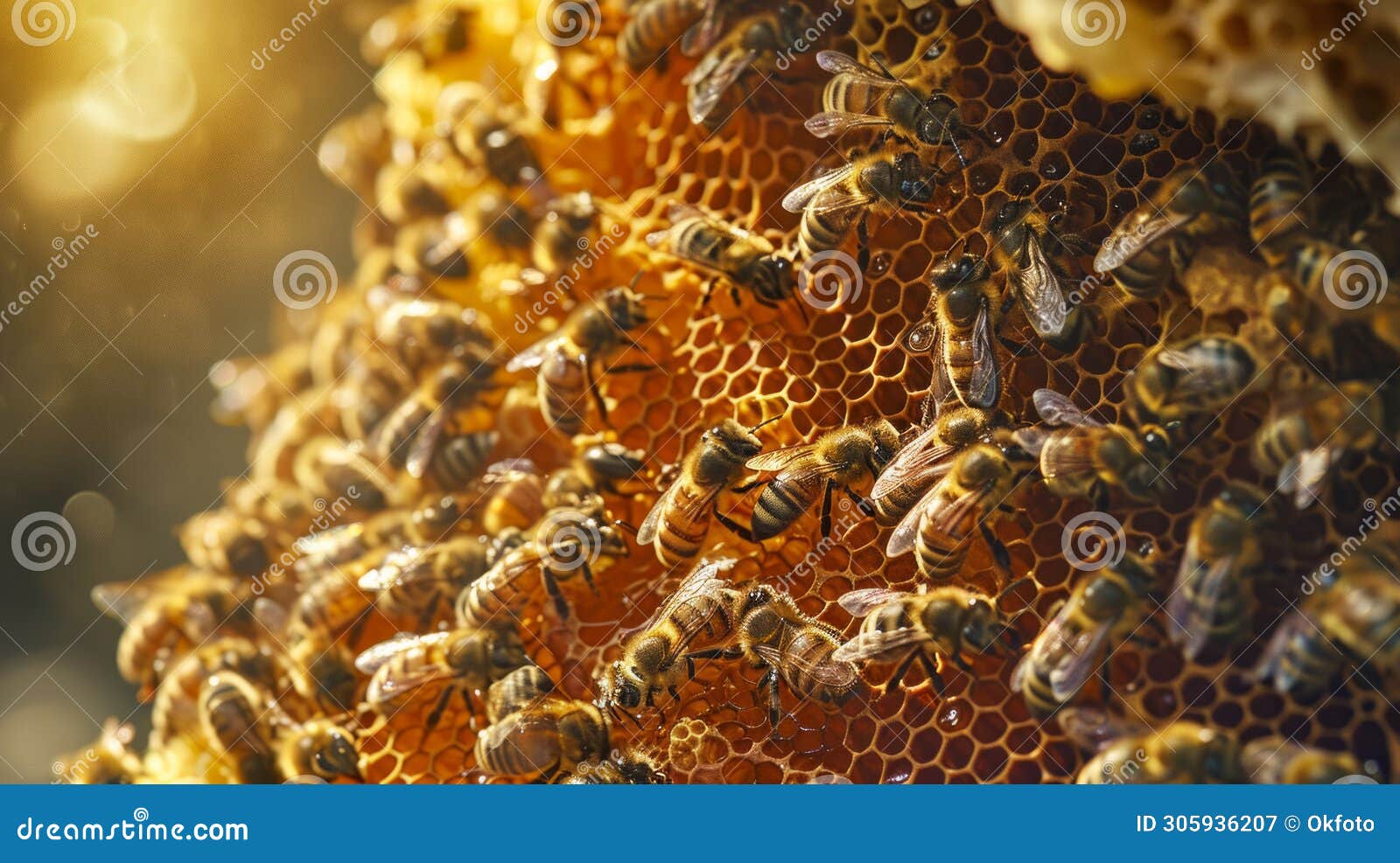 Bees Life Inside a Beehive, the Organized Activities of Worker Bees ...