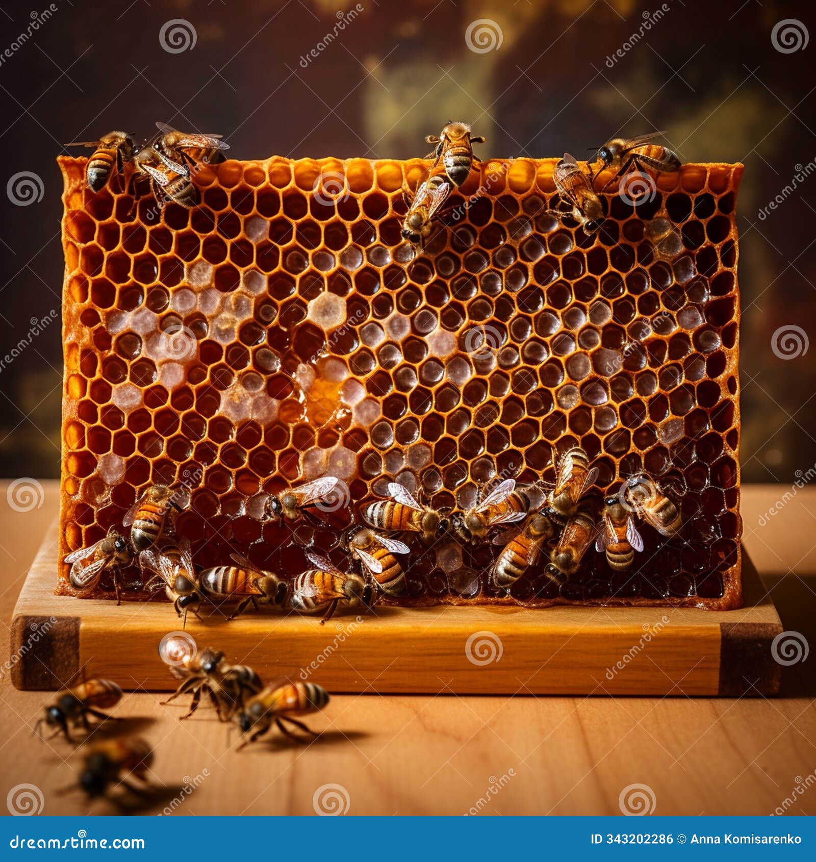 Bees Work Hard Bringing Honey To The Hive Royalty-Free Stock Image ...