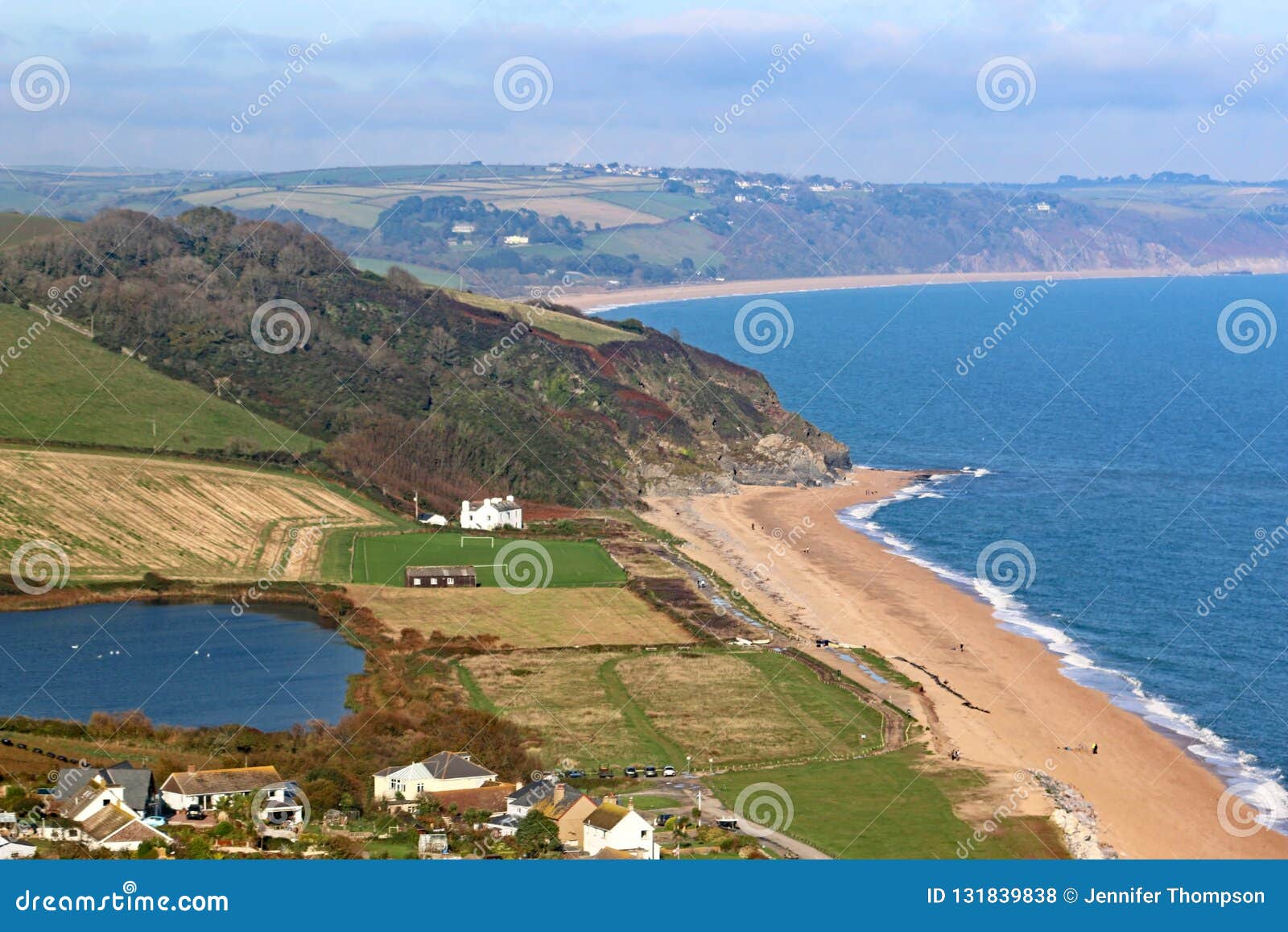 Beesands Beach, Devon stock photo. Image of houses, devon - 131839838