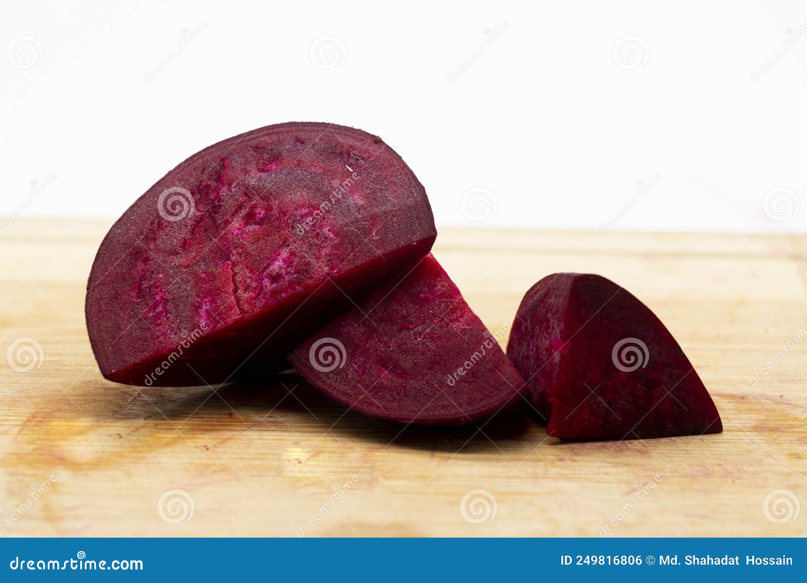 Beet Also Known As Beetroot Slices Isolated on White Background with ...