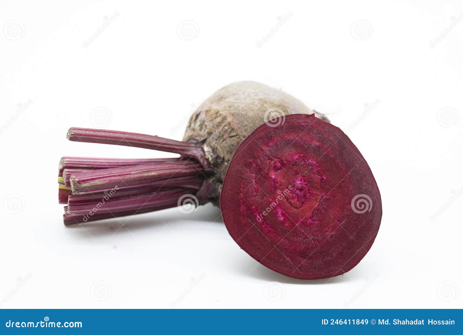 Beet Also Known As Beetroot Slices Isolated on White Background with ...
