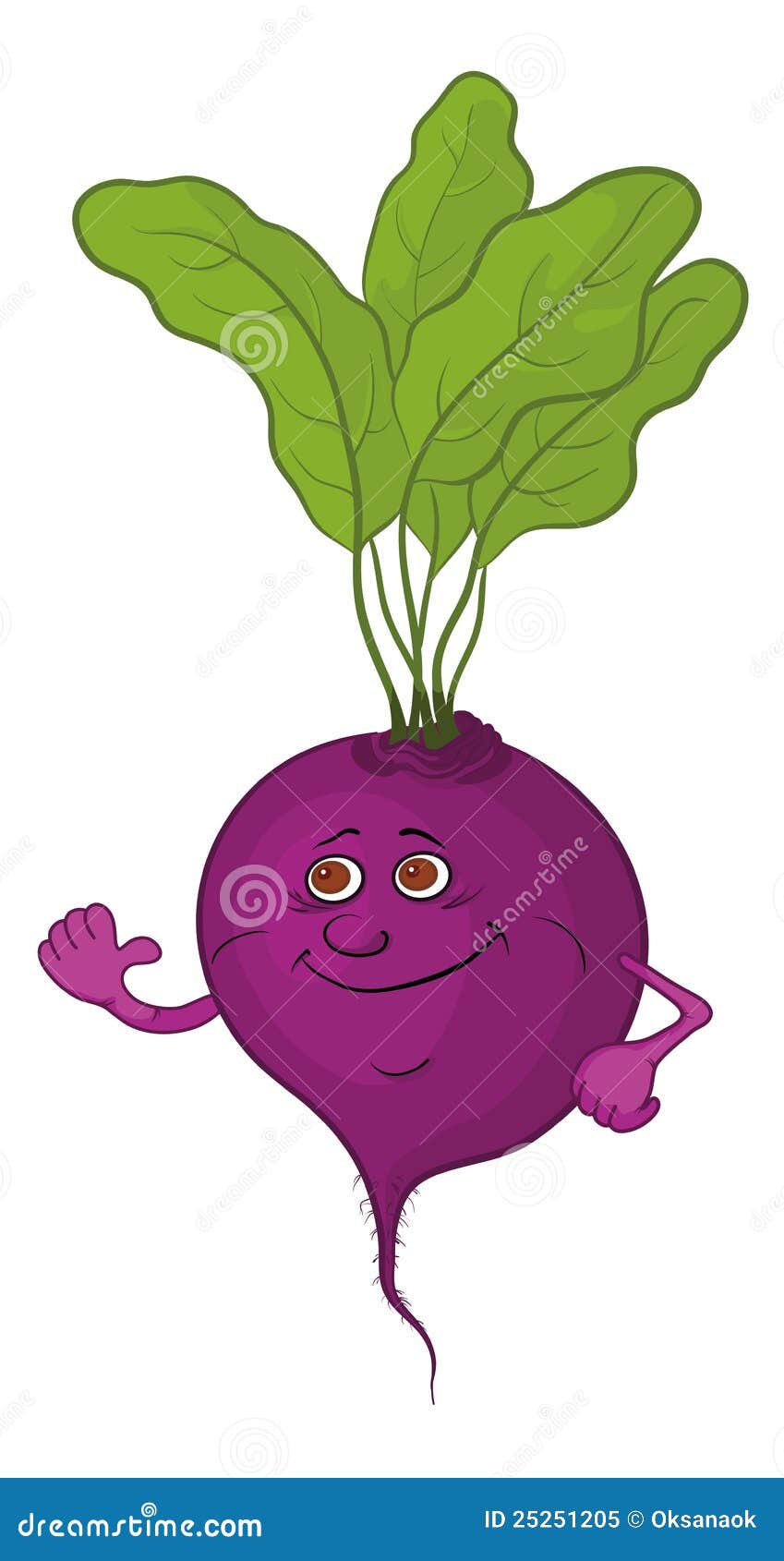 Beet Character Cartoon Vector | CartoonDealer.com #25251205