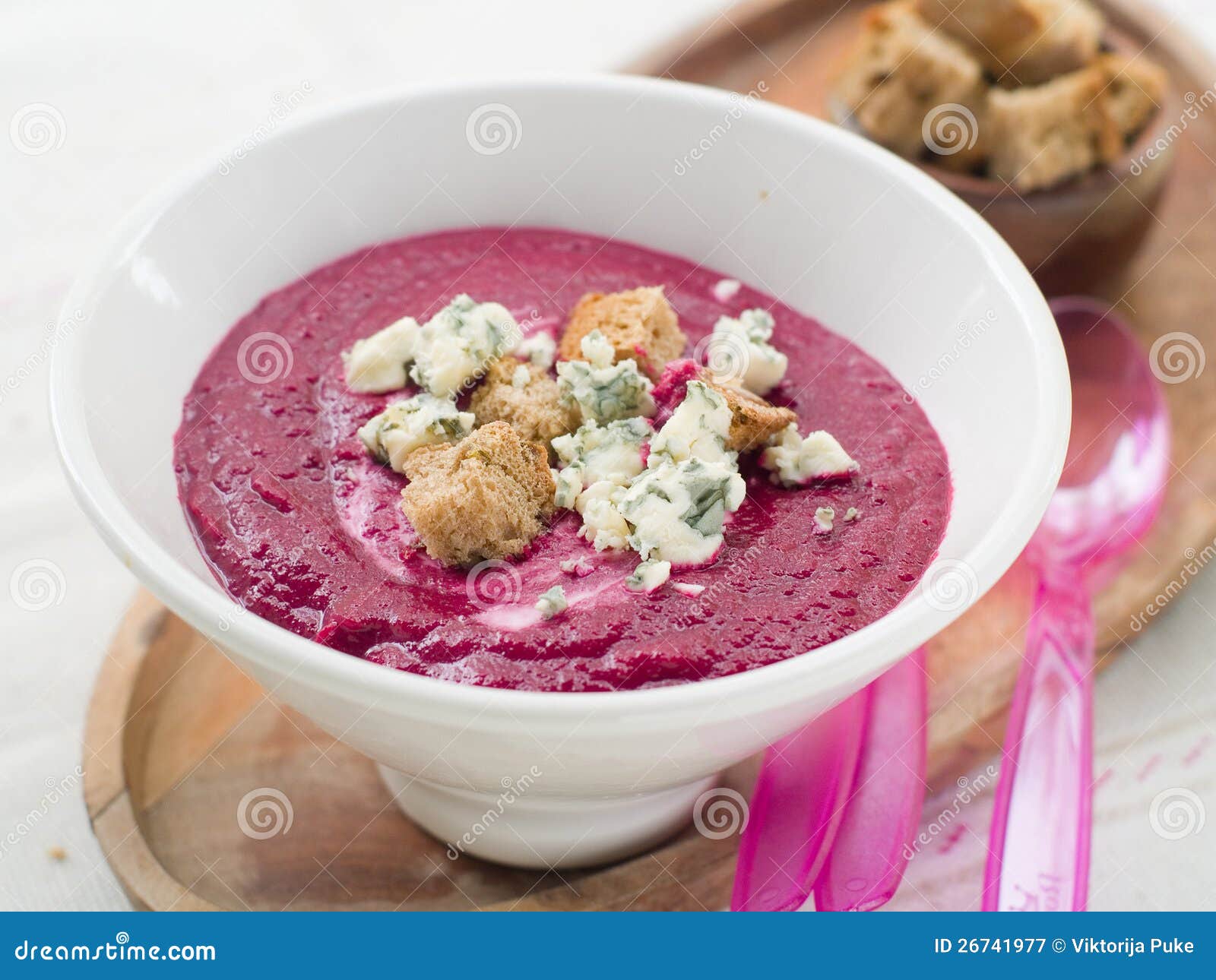 Beet cream soup stock image. Image of beetroot, lunch - 26741977