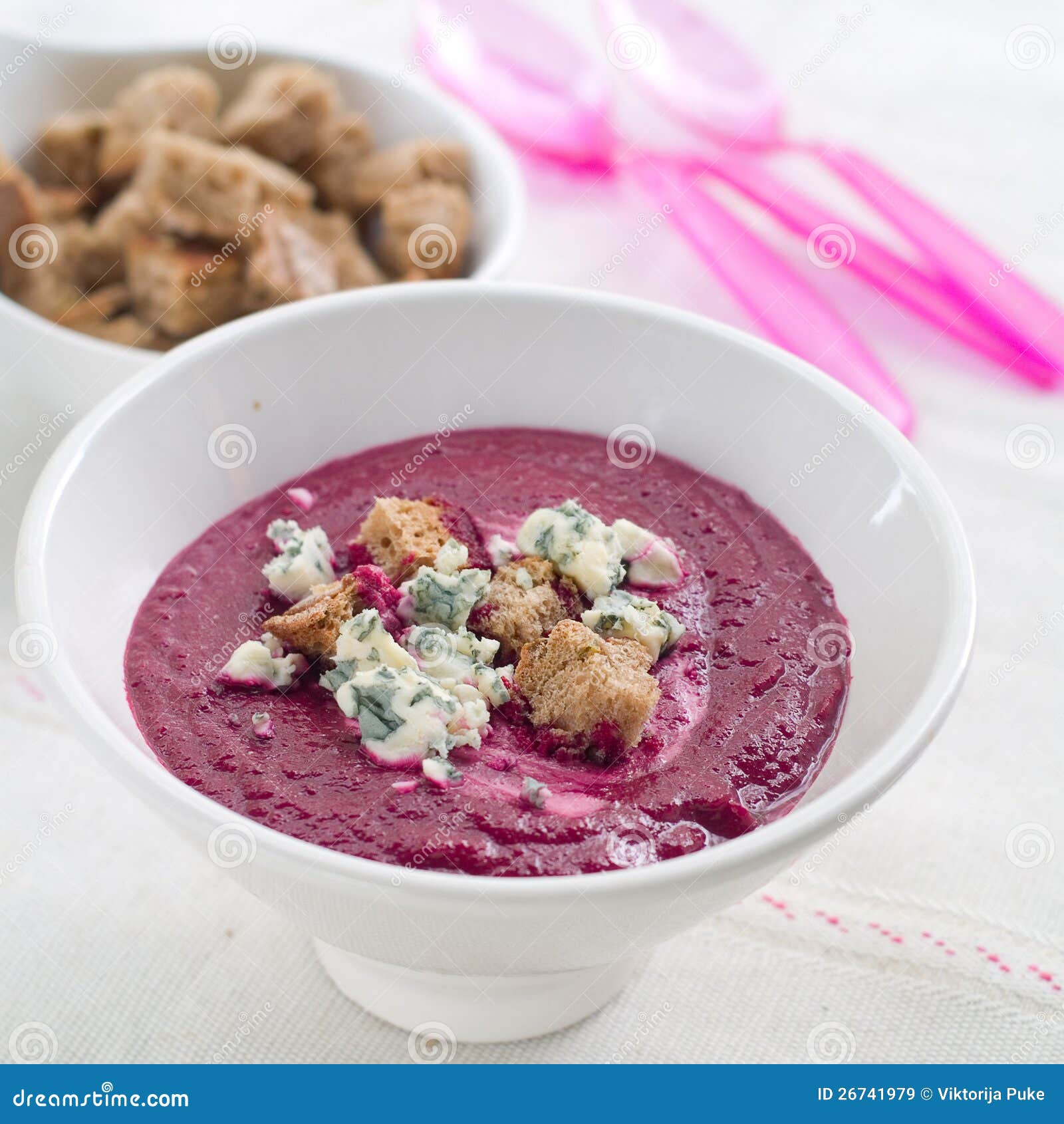 Beet cream soup stock image. Image of bowl, nature, borscht - 26741979