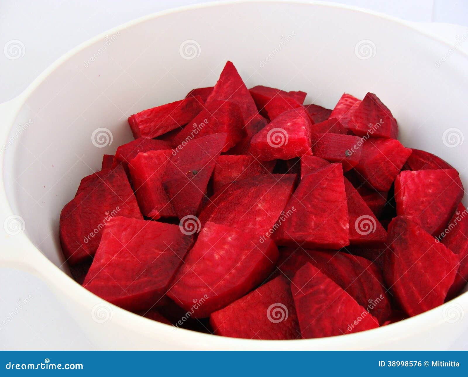 Beet cubes stock photo. Image of white, fast, sidedish - 38998576