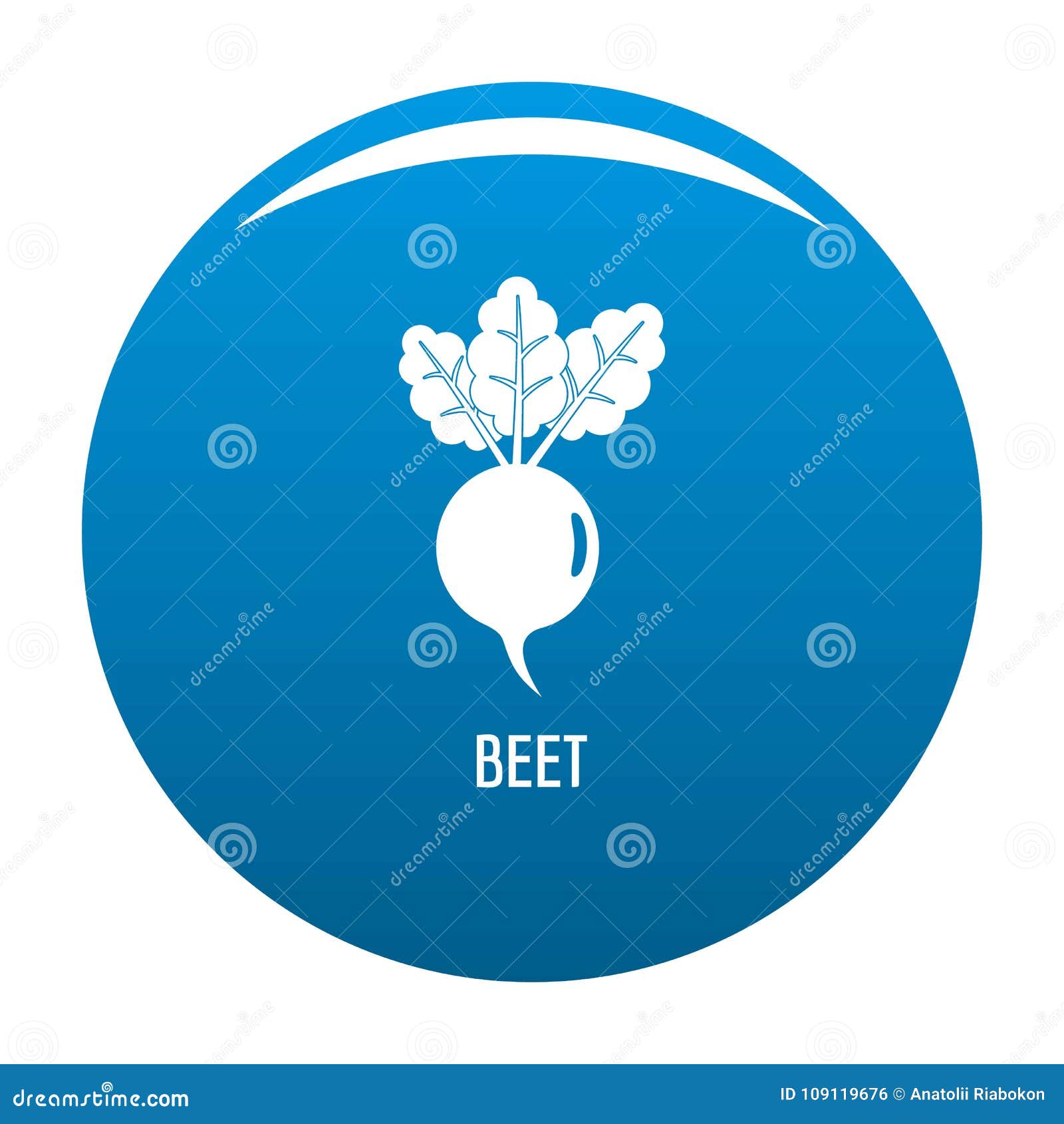 Beet icon blue vector stock vector. Illustration of nature - 109119676