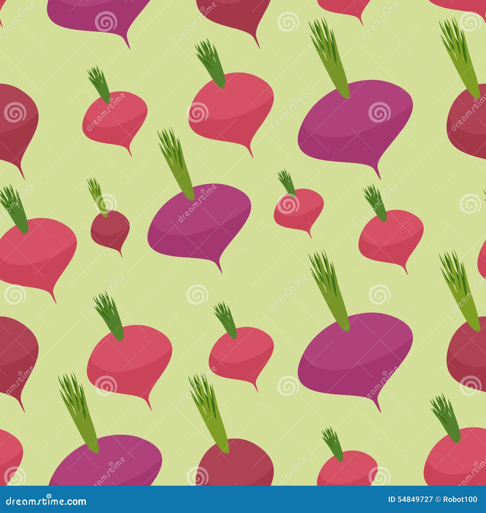 Beet Pattern. Seamless Texture With Ripe Beetroot. Vector Illustartion Rustic Style ...