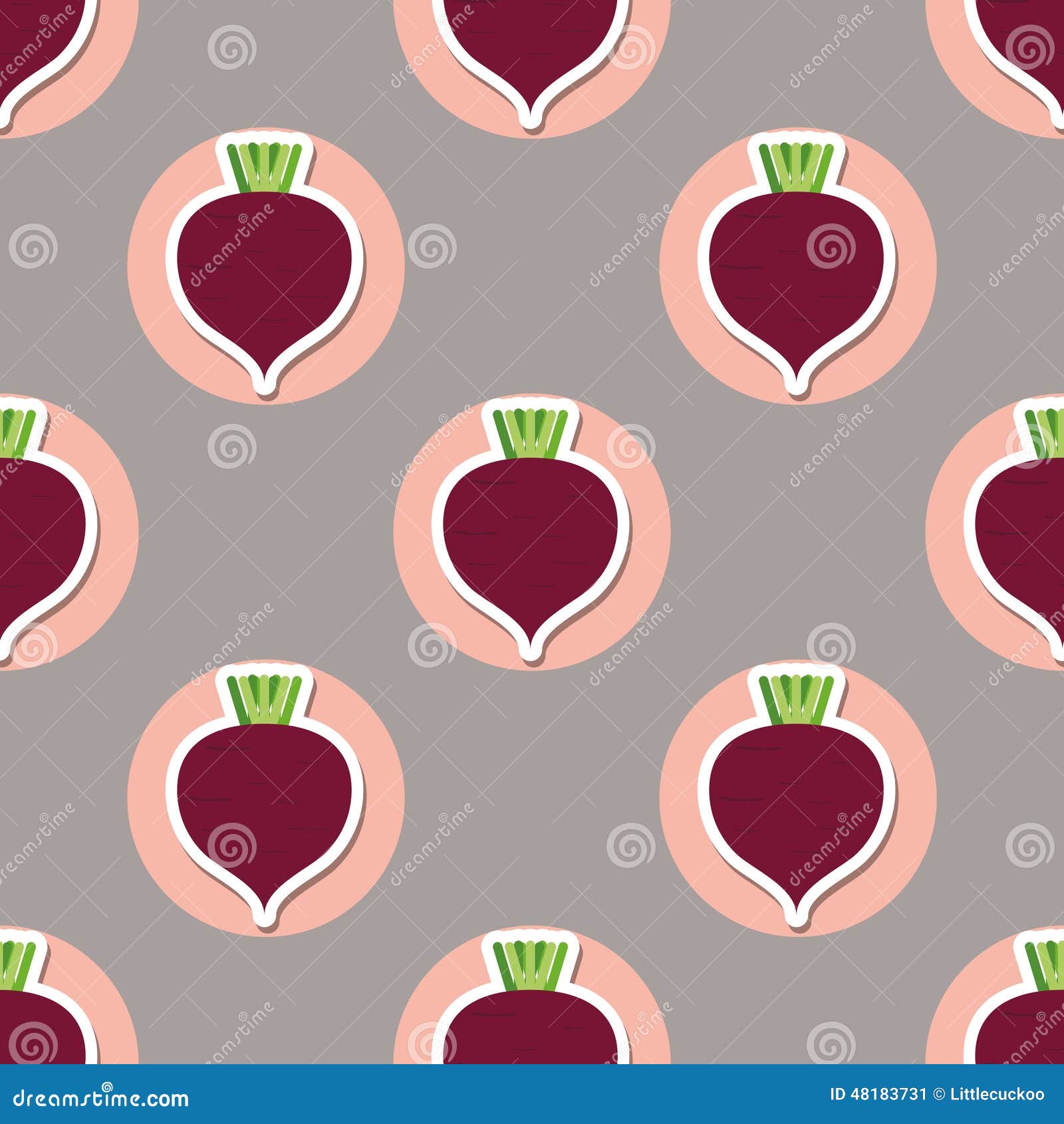Beet Pattern. Seamless Texture with Beetroot Stock Vector ...