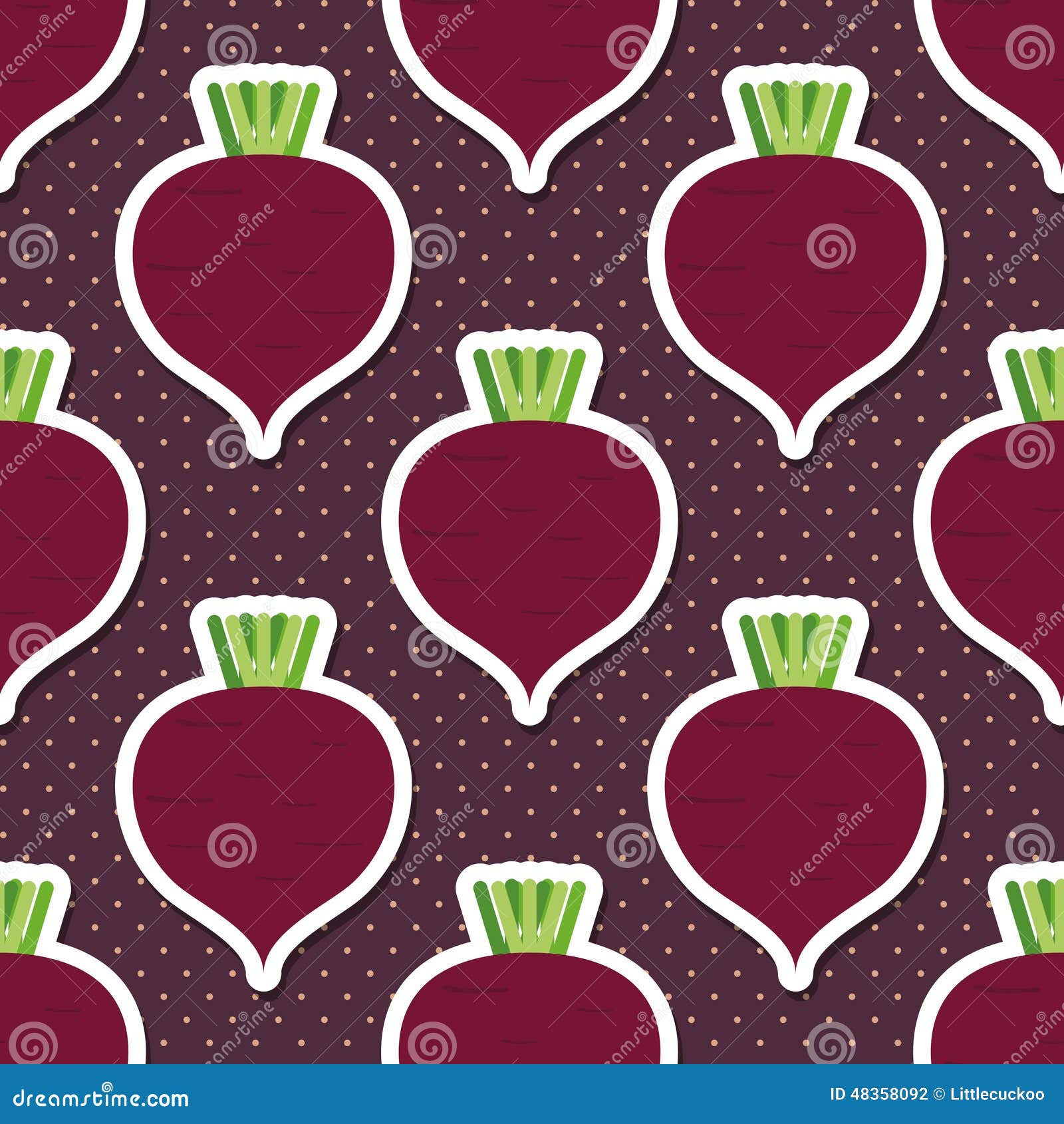 Beet Pattern. Seamless Texture with Beetroot Stock Vector ...