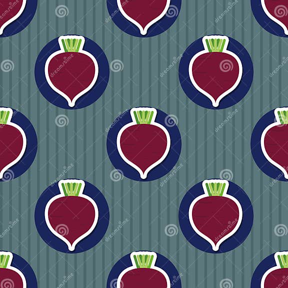 Beet Pattern. Seamless Texture with Beetroot Stock Vector ...