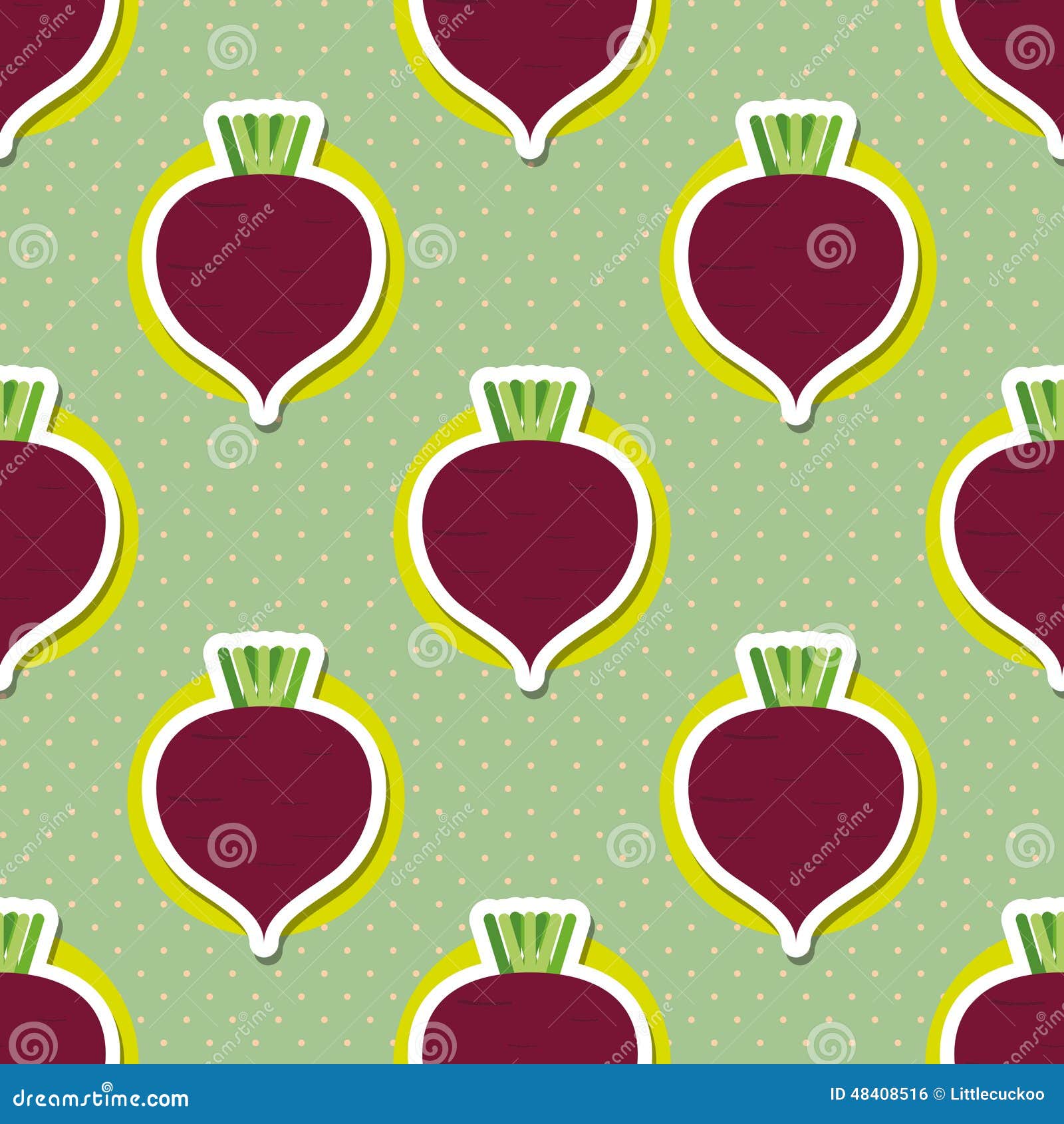 Beet Pattern. Seamless Texture with Beetroot Stock Vector ...