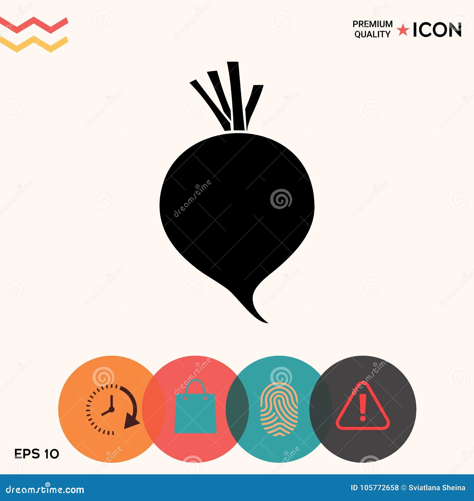 Beet root icon stock vector. Illustration of delicious - 105772658