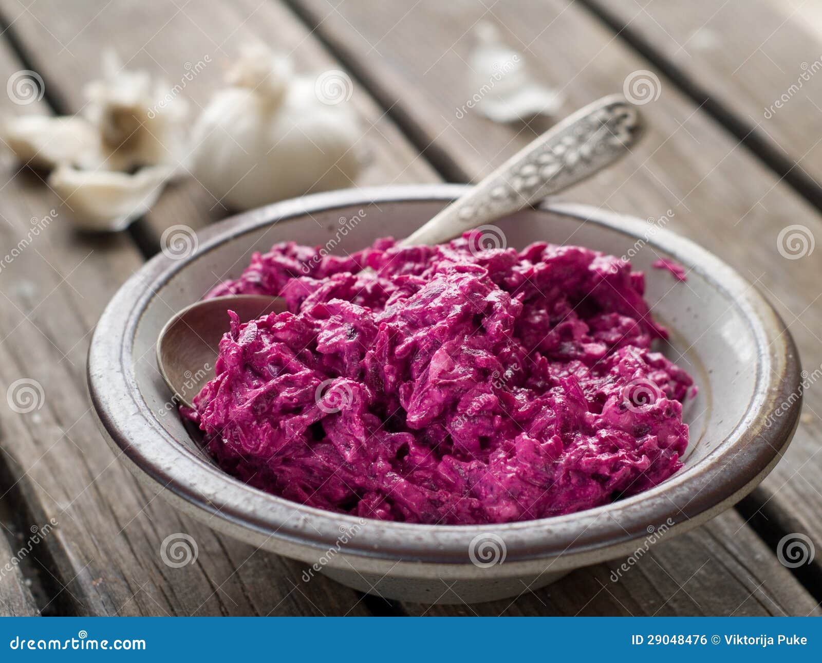 Beet salad stock photo. Image of mayonnaise, food, spoon - 29048476