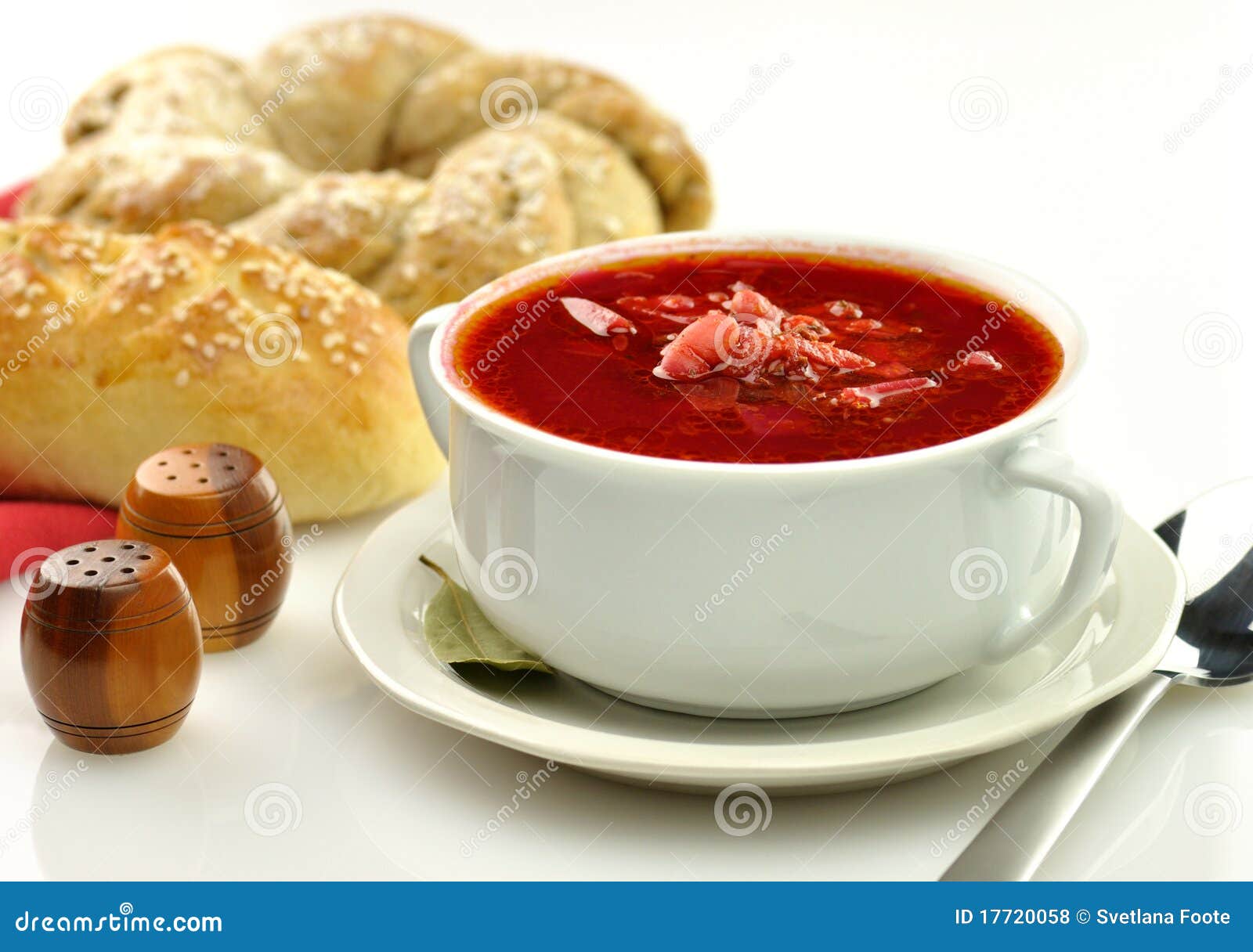 Beet soup stock photo. Image of dinner, lunch, bread - 17720058