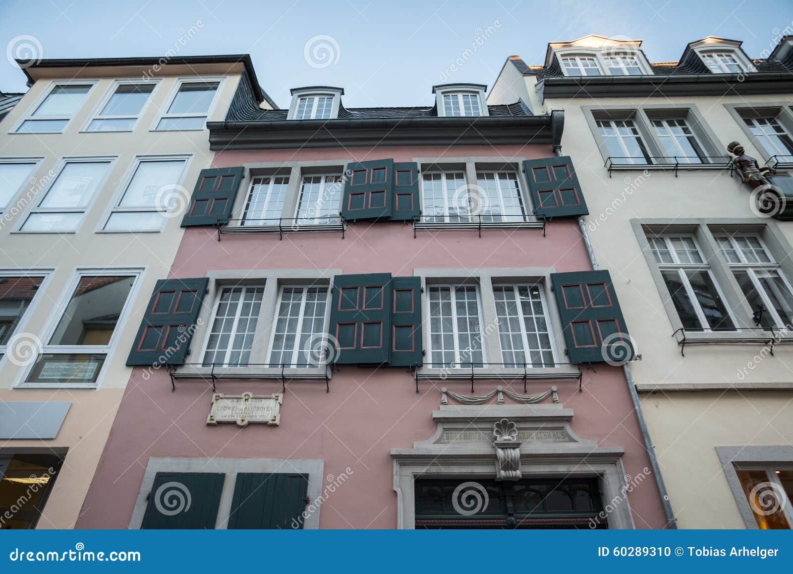 Beethoven Birth House Bonn Germany Stock Photo - Image of rowhouse ...