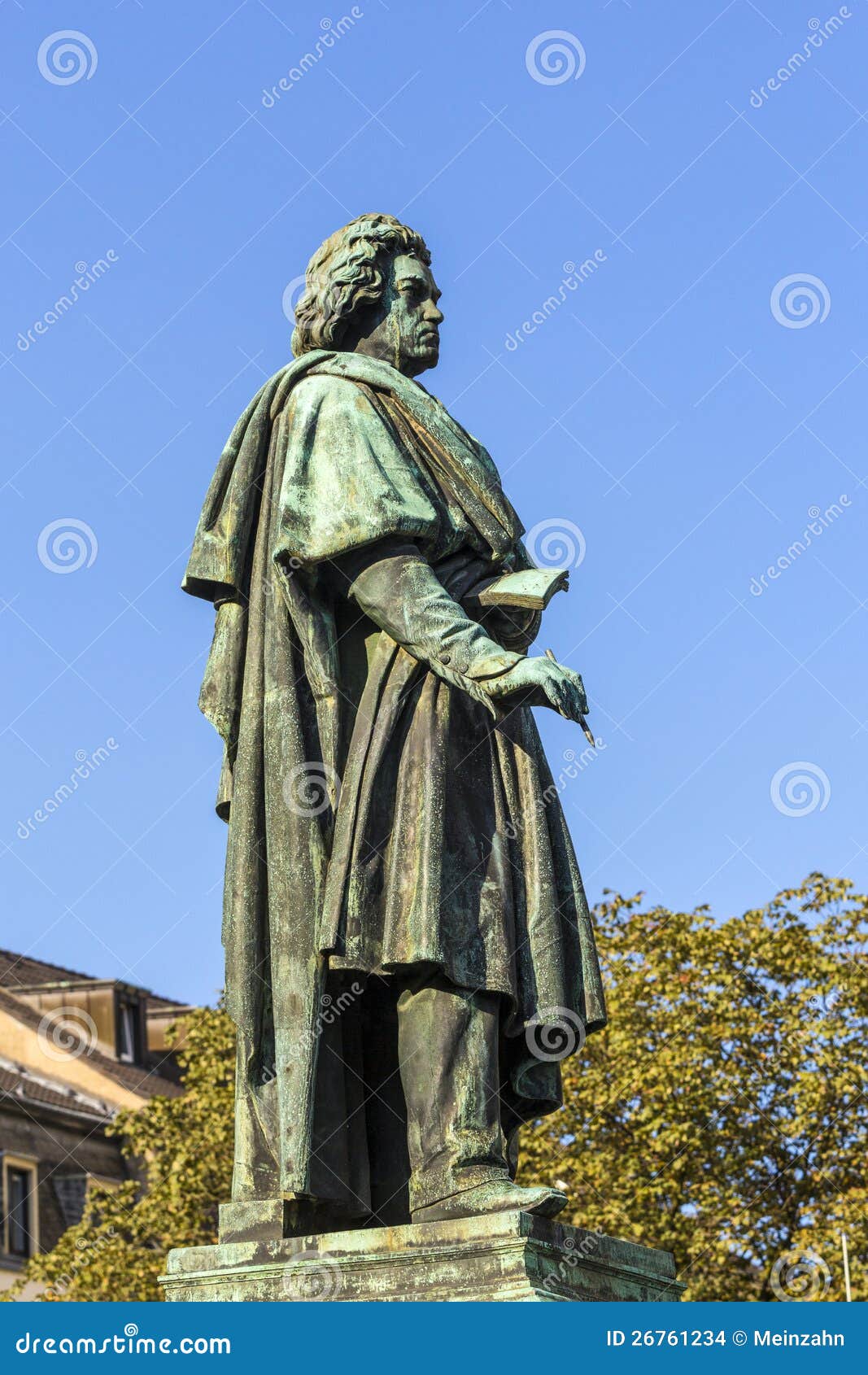 The Beethoven Monument on the Munsterplatz in Bonn Stock Photo - Image ...