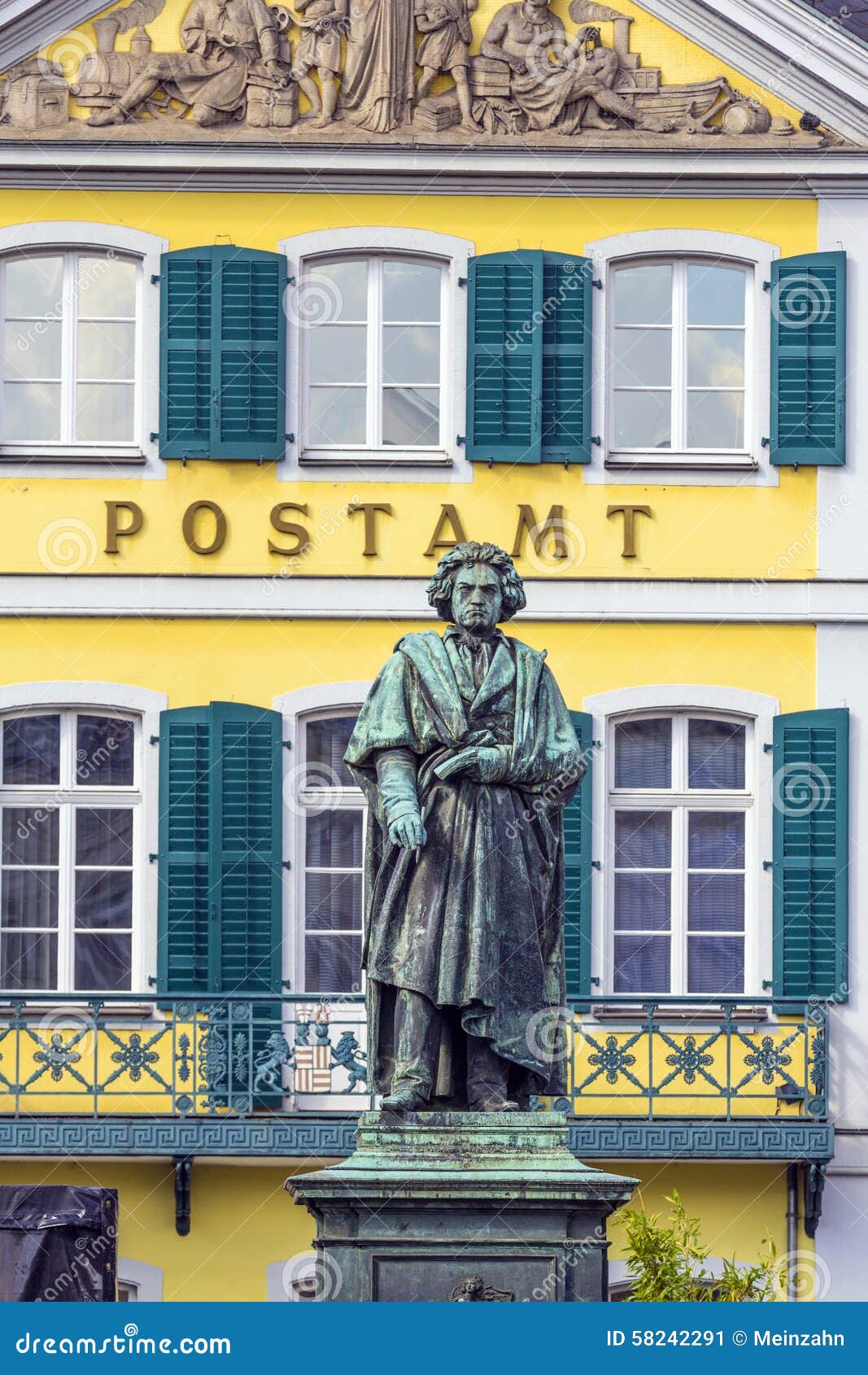 The Beethoven Monument on the Munsterplatz in Bonn Stock Image - Image ...