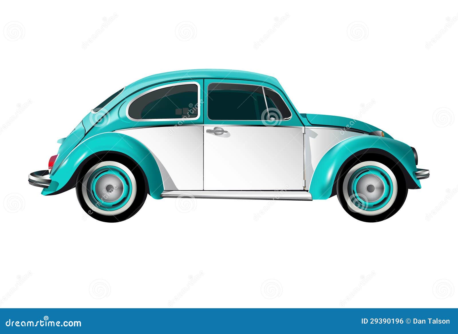 Beetle stock illustration. Illustration of wheels, retro - 29390196