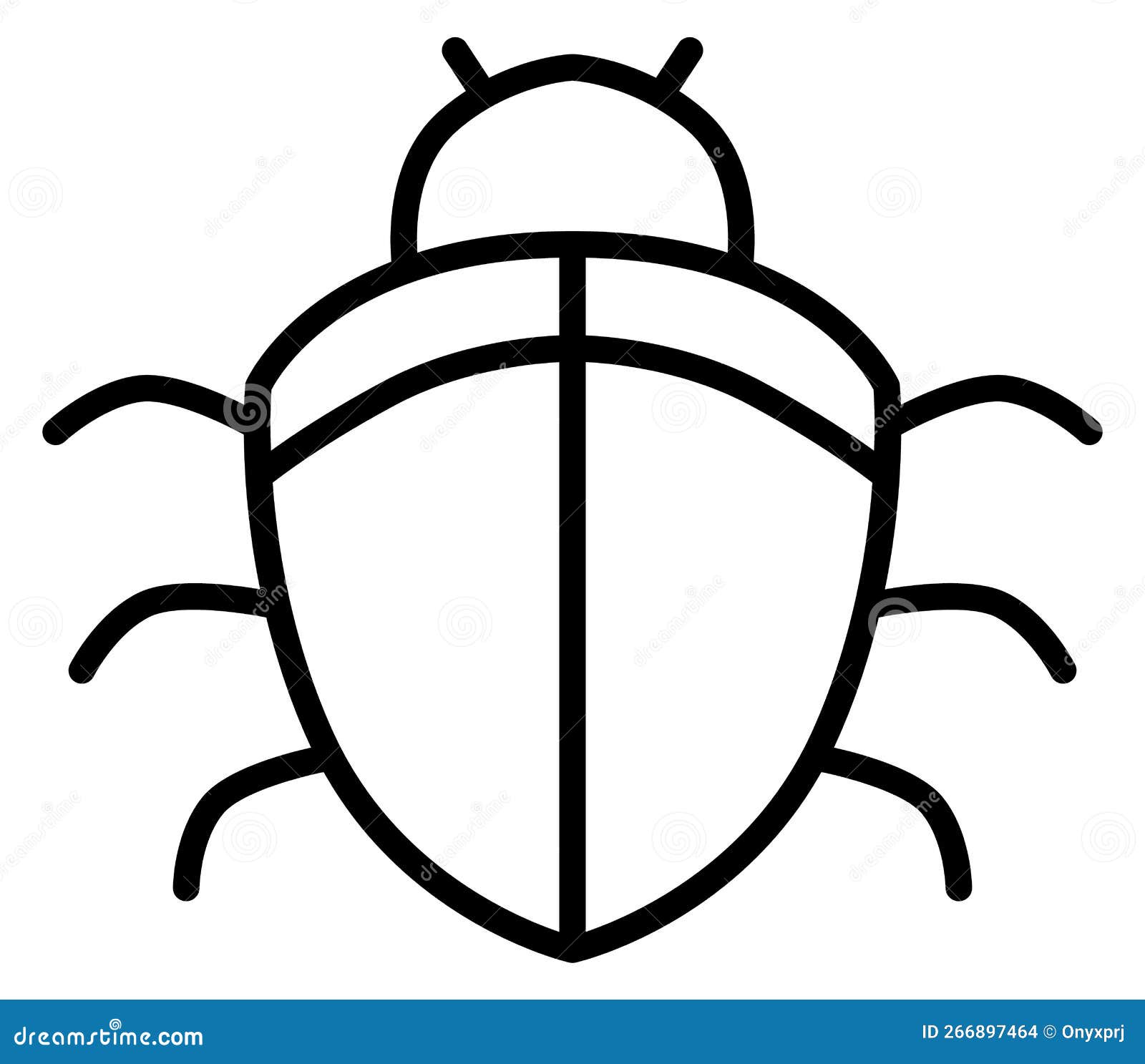 No Insect Sign Anti Bedbug Poster Silhouette Of Bug In Red Forbidding ...