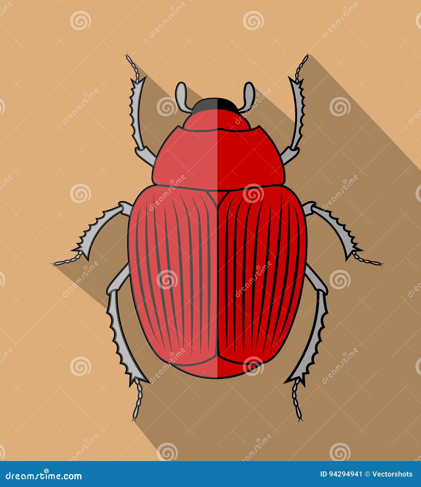 Beetle Bug stock vector. Illustration of bloodsucker - 94294941